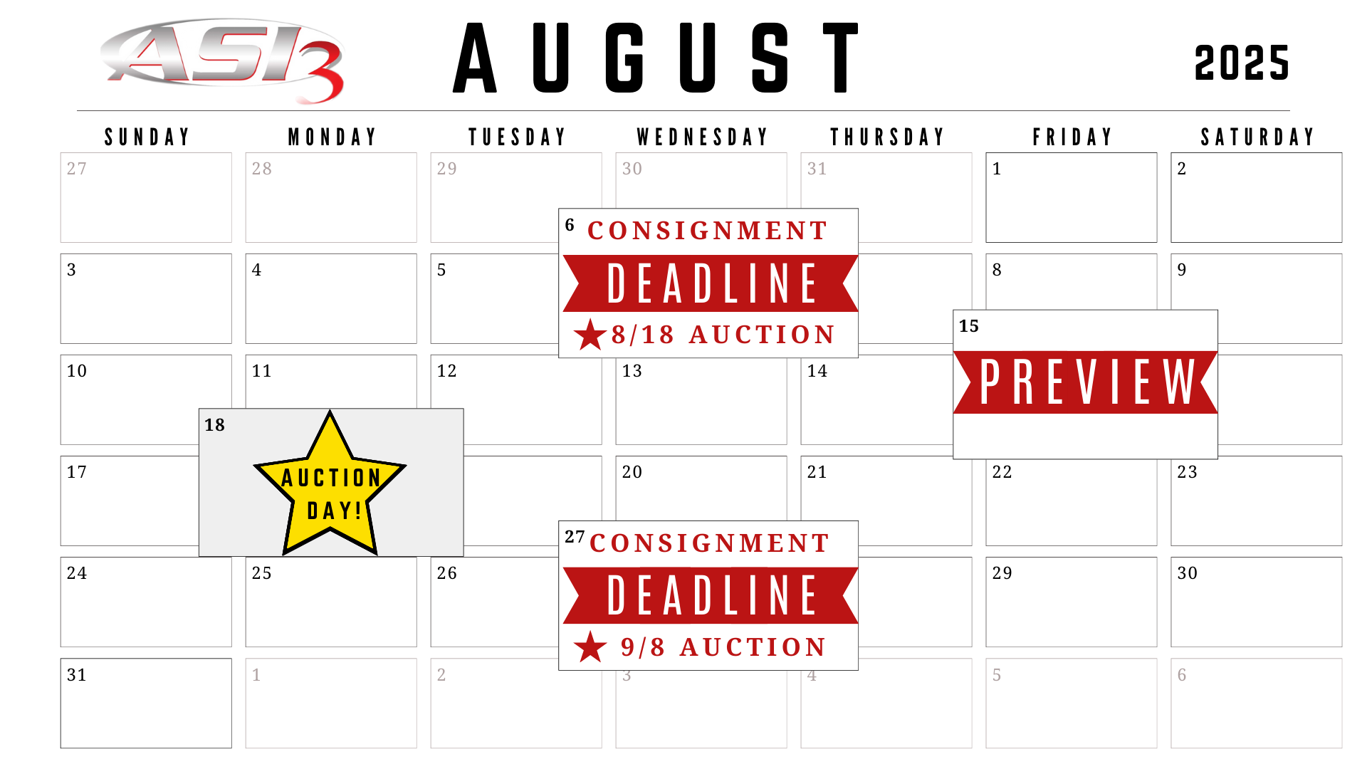 Upcoming Auctions - ASI3 Auctions | Equipment Auctions